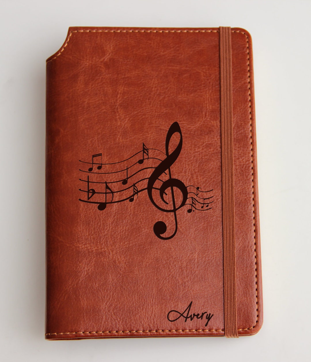 Personalized Engraved Music Notes Journal With Custom Quote or Custom ...