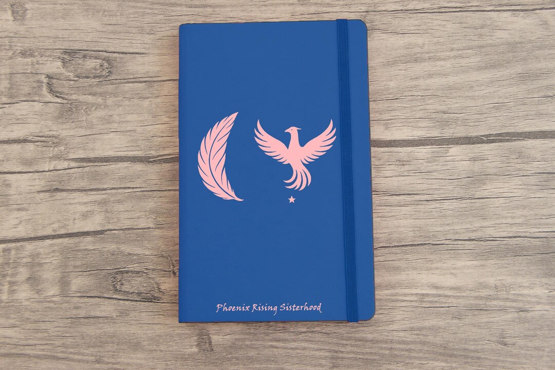 Laser Engraved Phoenix Journal With Custom Quote or Custom Text Leather ...
