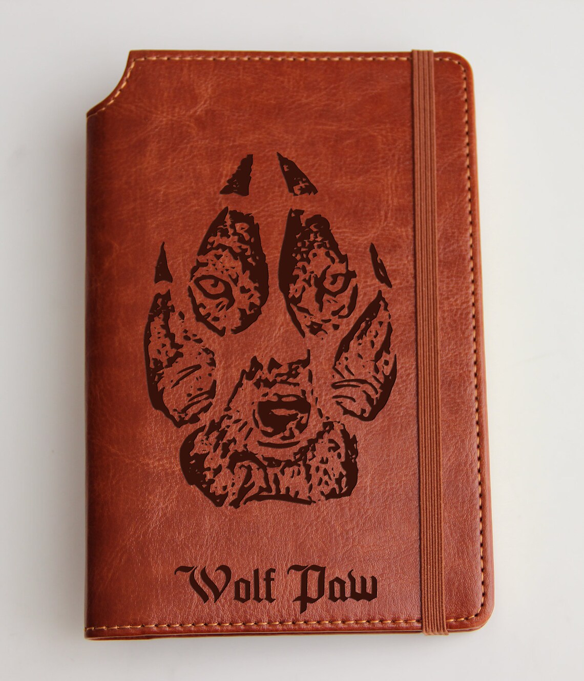 Your Tattoo on Journal Wolf Journal With Custom Quote or - Etsy