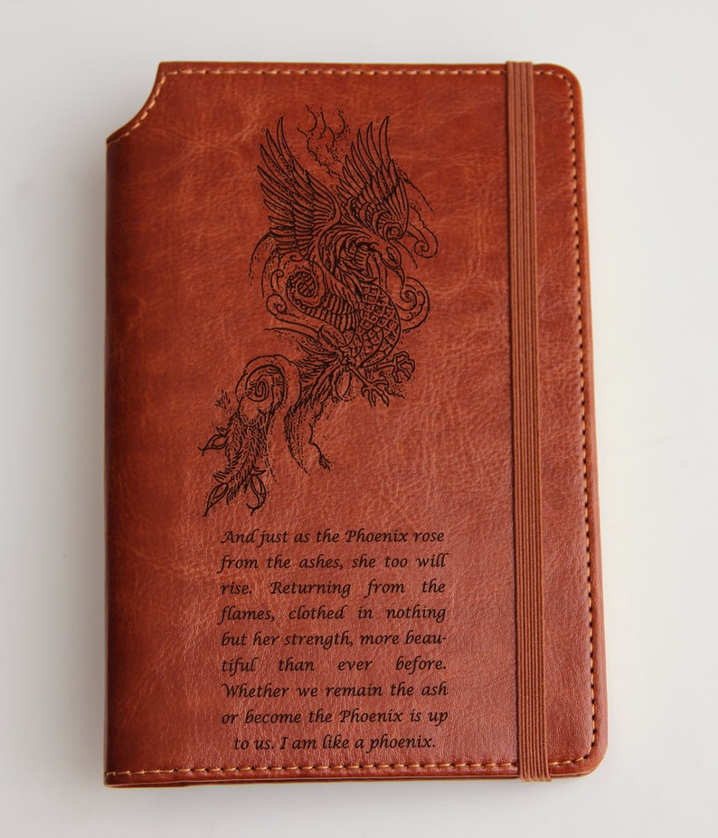 Engraving From Your Photo on Journal, Phoenix Engraving on Journal ...