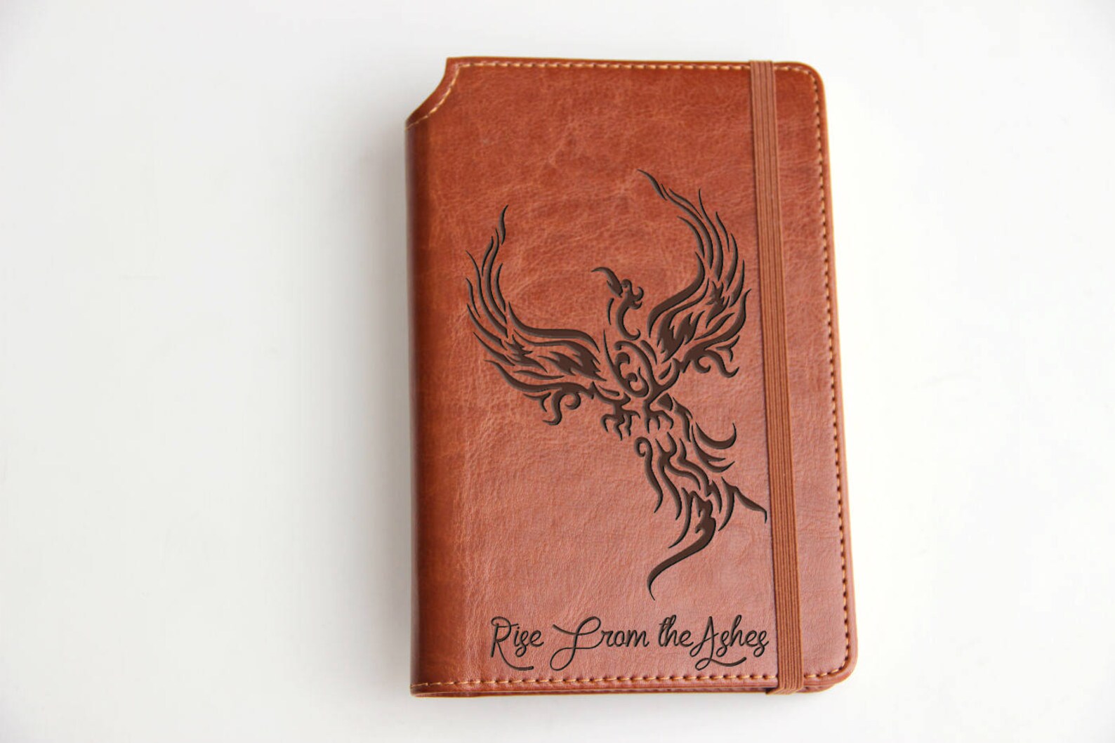 Customizable Phoenix Journal Laser Engraved Leather Bound - Etsy