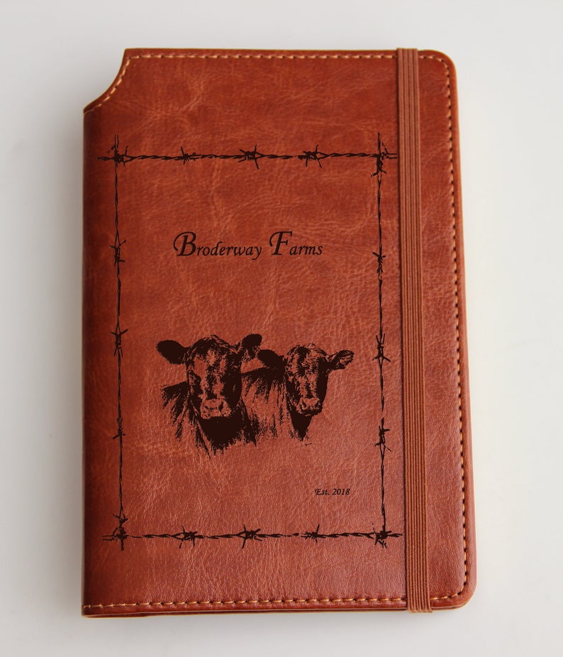 Custom Journal Cover Order Laser Engraved Leather Bound - Etsy