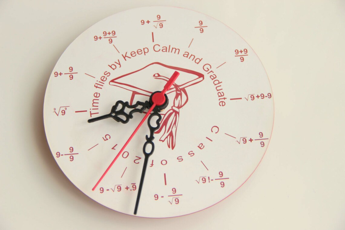 Graduation Gift Clock for Math Geeks Engineering Students - Etsy