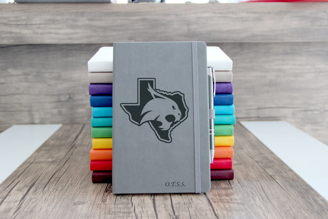 Fully Customizable Engraved Texas State University Emblem Journal With ...
