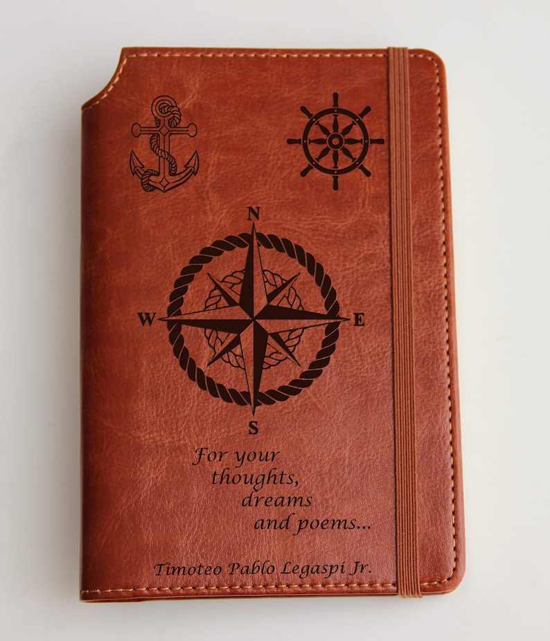 Custom Designed Sailing Journal Laser Engraved With - Etsy