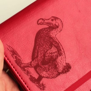 Customizable Engraved Extinct Bird Dodo Zoological Illustration Journal ...