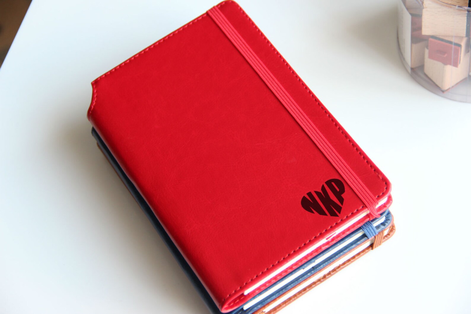 Valentines Day Customizable Heart Shaped Monogram Journal - Etsy