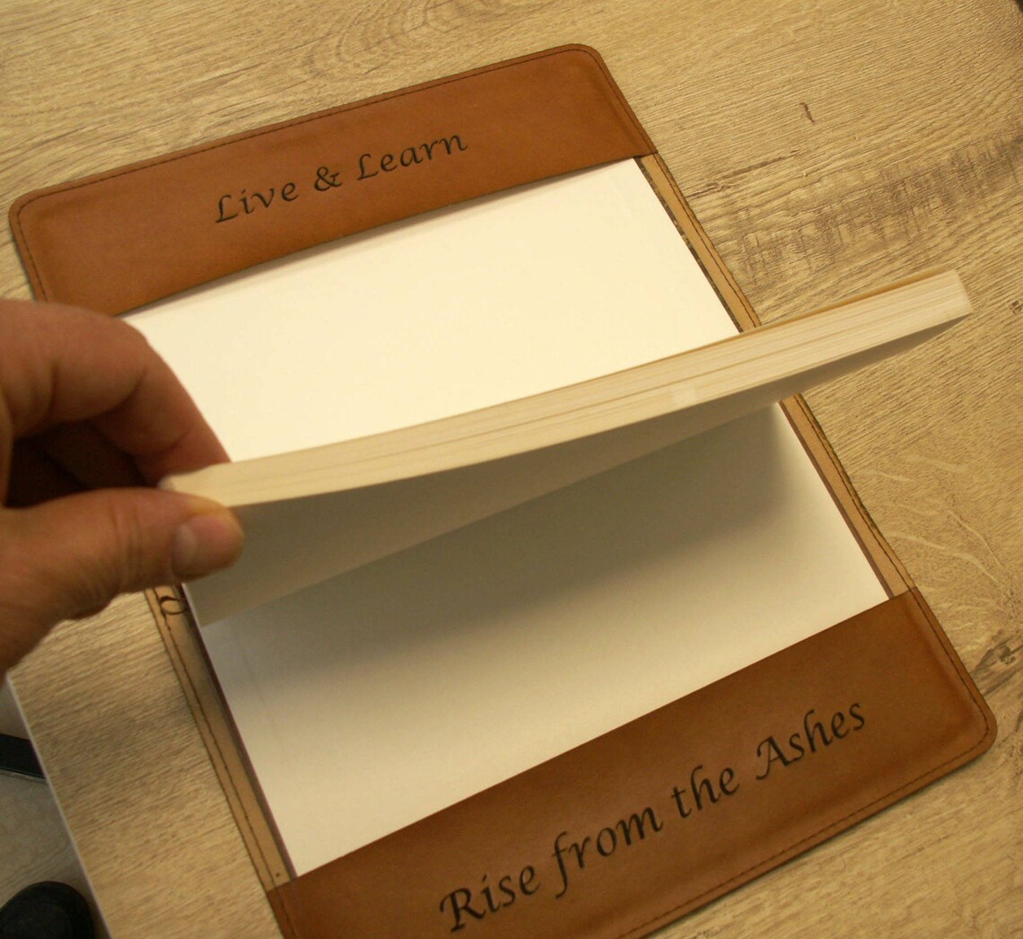 Custom Journal Cover Order Laser Engraved Leather Bound Rise - Etsy