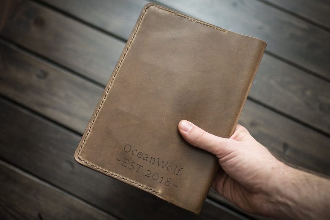 Custom Journal Cover Order Laser Engraved Genuine Leather | Etsy