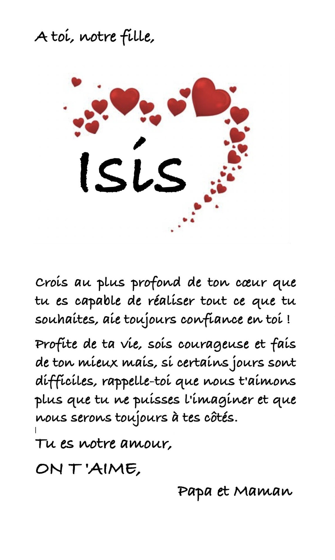 Your Message or Letter in Any Language From Your Custom Illustration ...