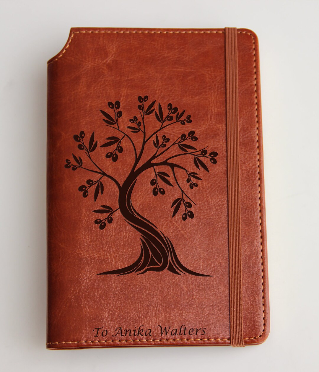 Custom Olive Tree Journal Laser Engraved Journal Fully Personalized ...