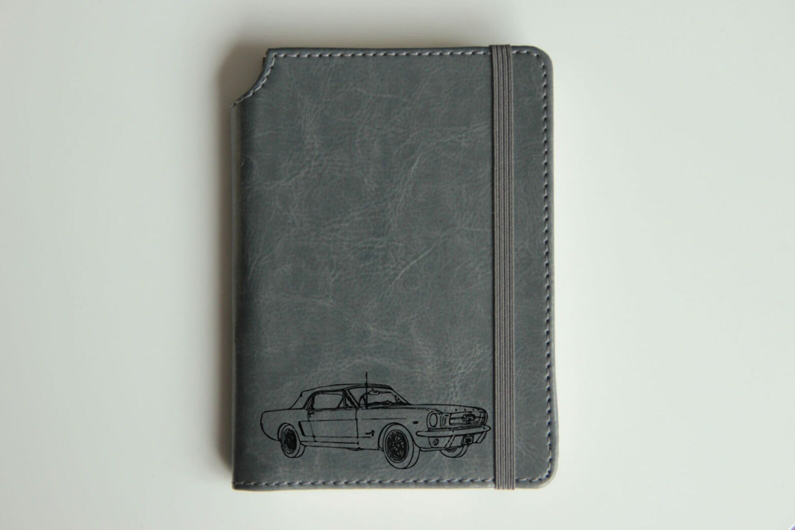 Customizable Engraved Vintage Car Journal Leather Bound Strip - Etsy