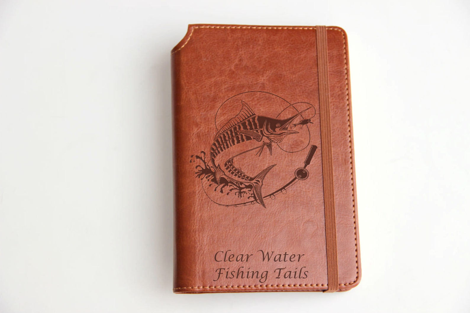 Fishing Journal Laser Engraved With Custom Quote or Custom - Etsy
