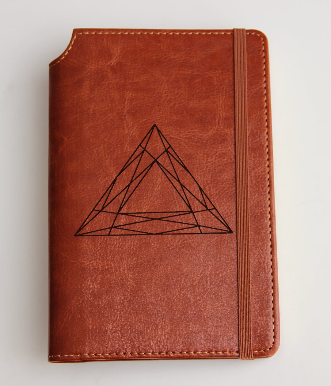 Triangle Journal From Your Image Laser Engraved With Custom Quote or ...