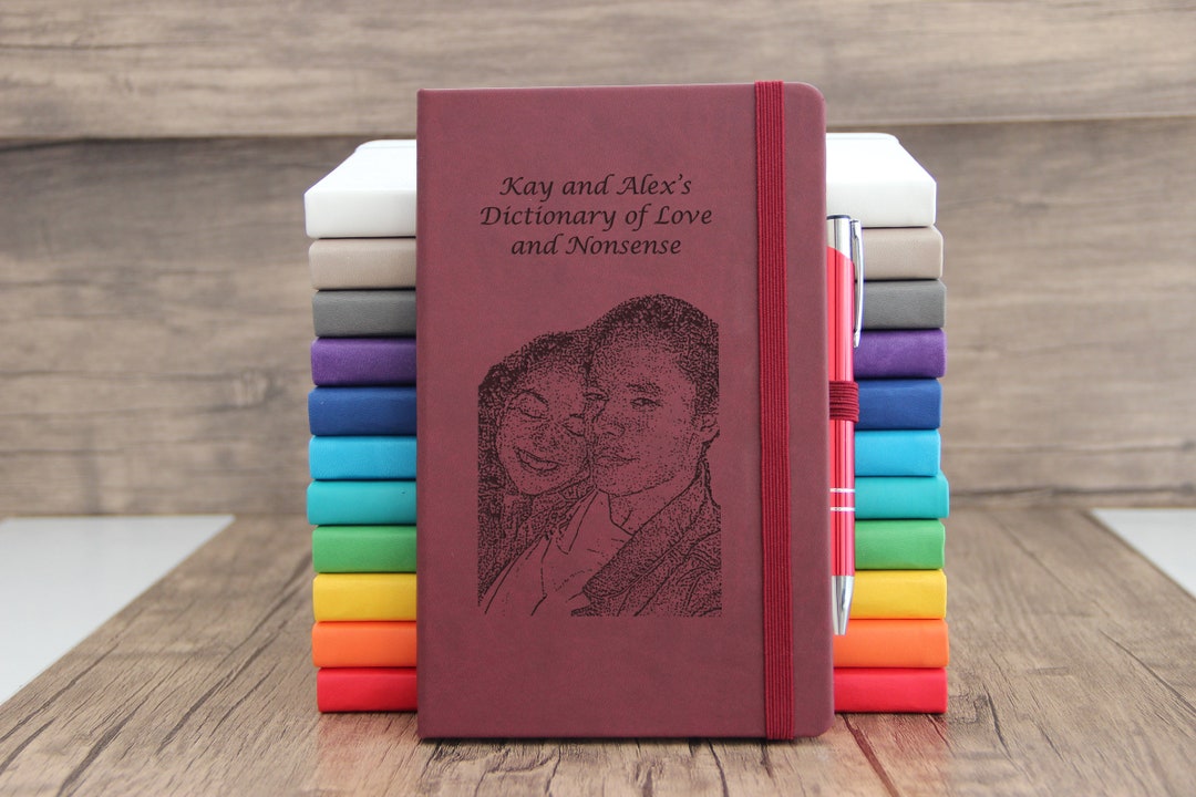 Personalized Custom Text Logo or Photo Journal Engraving From Your Logo ...