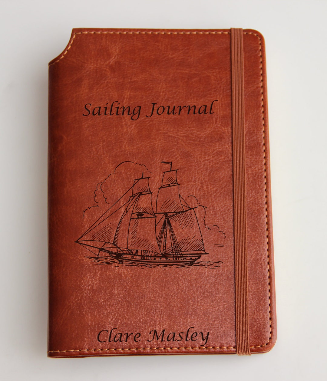 Laser Engraved Sailing Ship Boat Journal With Custom Quote or Custom ...