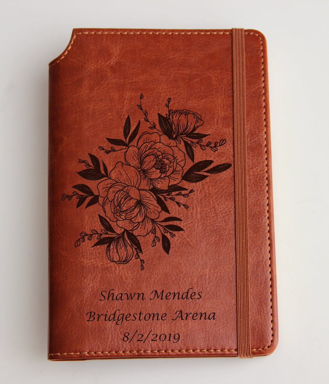 Fully Customizable Laser Engraved Customizable Floral Journal - Etsy ...