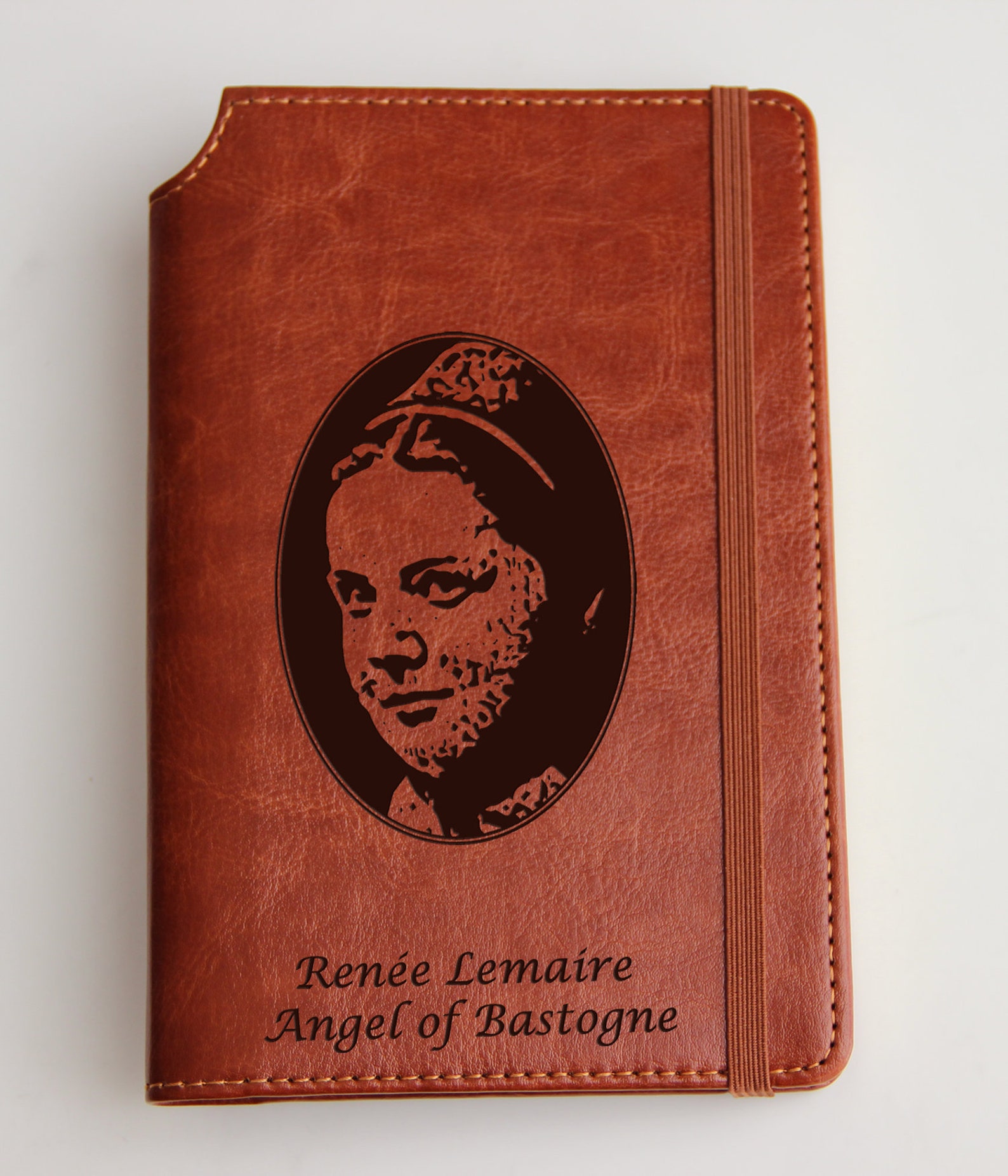 Renée Lemaire, Angel of Bastogne Personalized Leather Journal Best Gift ...