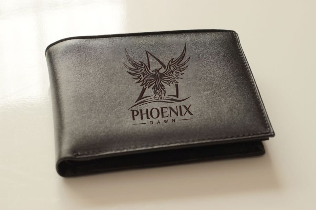 Customizable Phoenix Illustrated Leather Bi-fold Wallet - Etsy