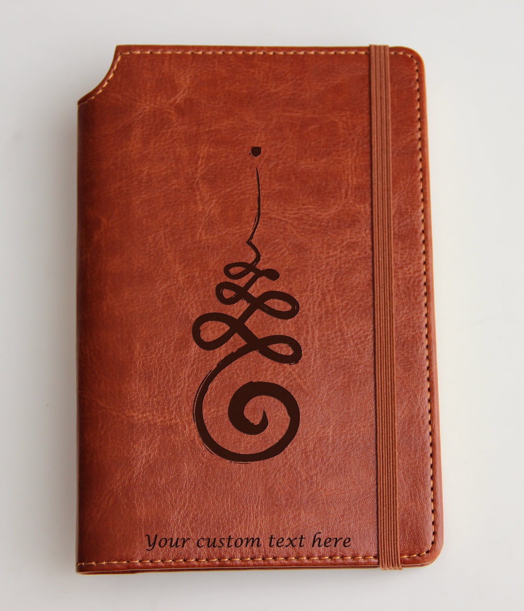 Engraved Custom Logo Journal With Custom Quote or Custom Text Leather ...
