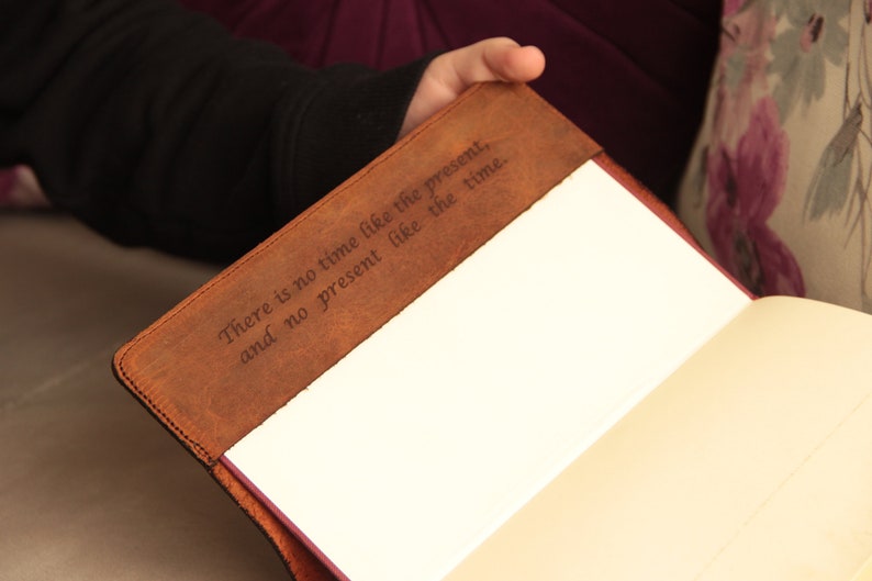 Custom journal cover Order laser engraved genuine leather | Etsy