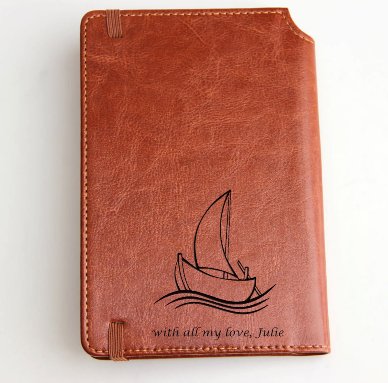 Laser Engraved Sailing Journal With Custom Quote or Custom - Etsy