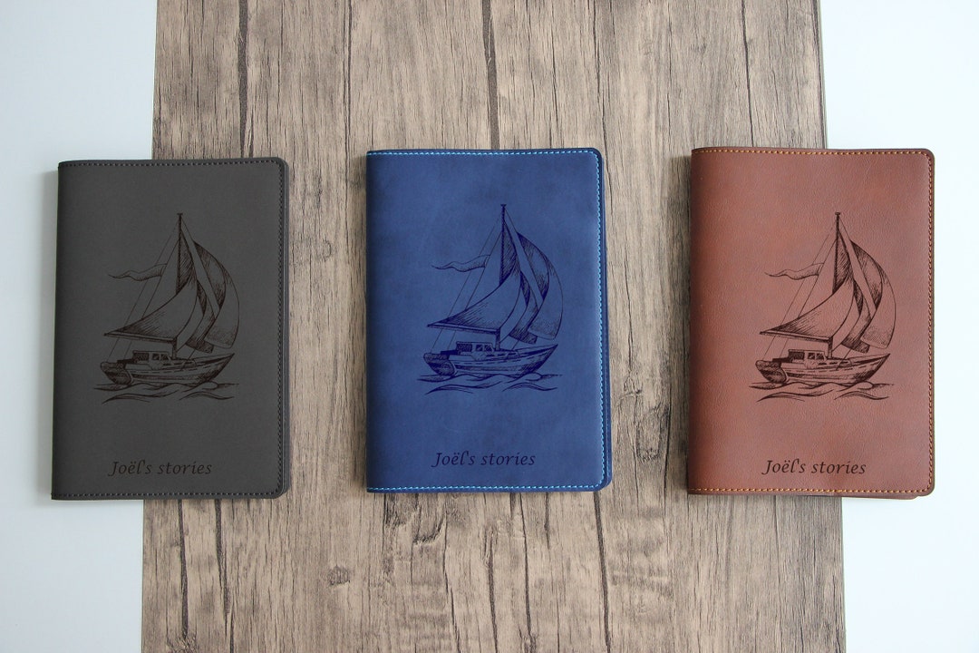 Sailing Boat Custom Illustration Journal Cover With Refill - Etsy