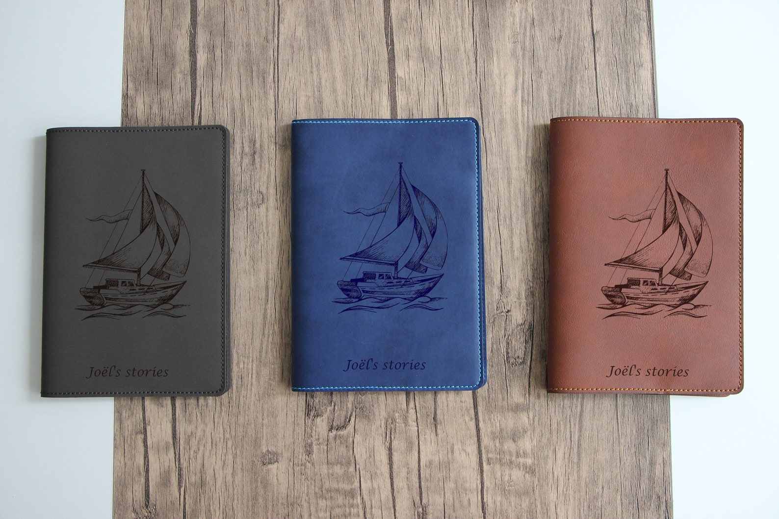 Sailing Boat Custom Illustration Journal Cover With Refill - Etsy