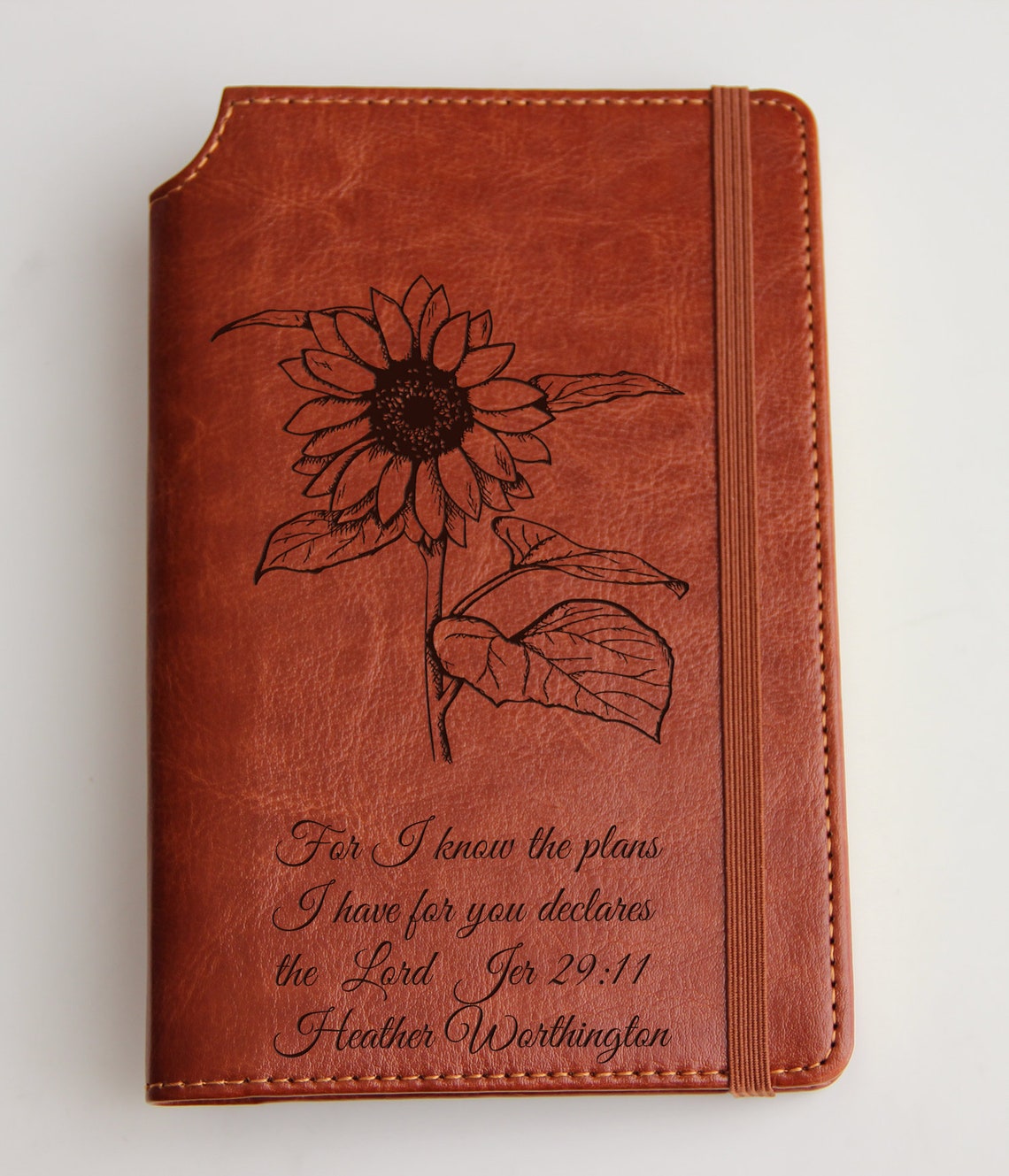 Fully Customizable Laser Engraved Customizable Floral Journal - Etsy