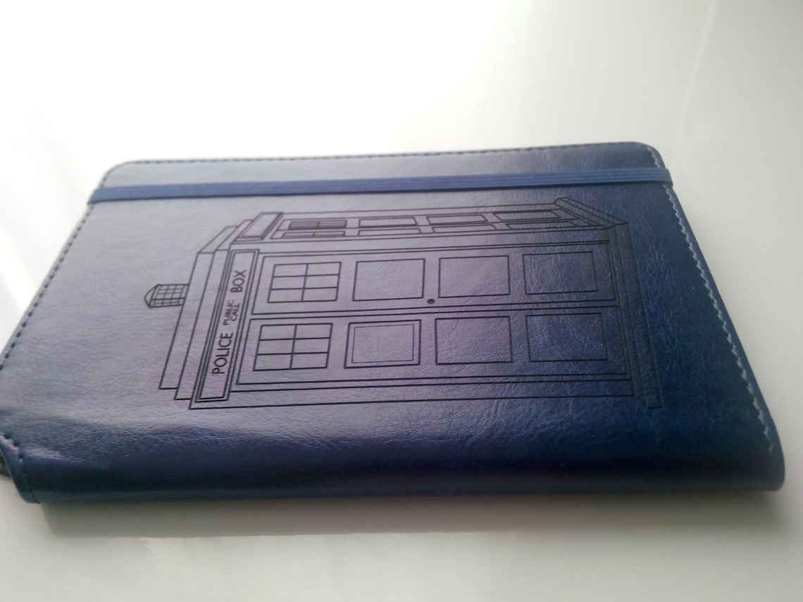Dr. Who Inspired TARDIS Journal Customizable Engraved Journal - Etsy