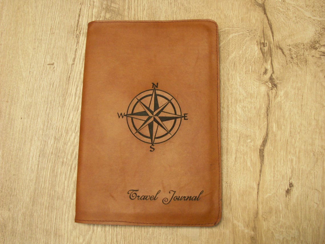 Custom Journal Cover Order Laser Engraved Leather Bound Rise | Etsy
