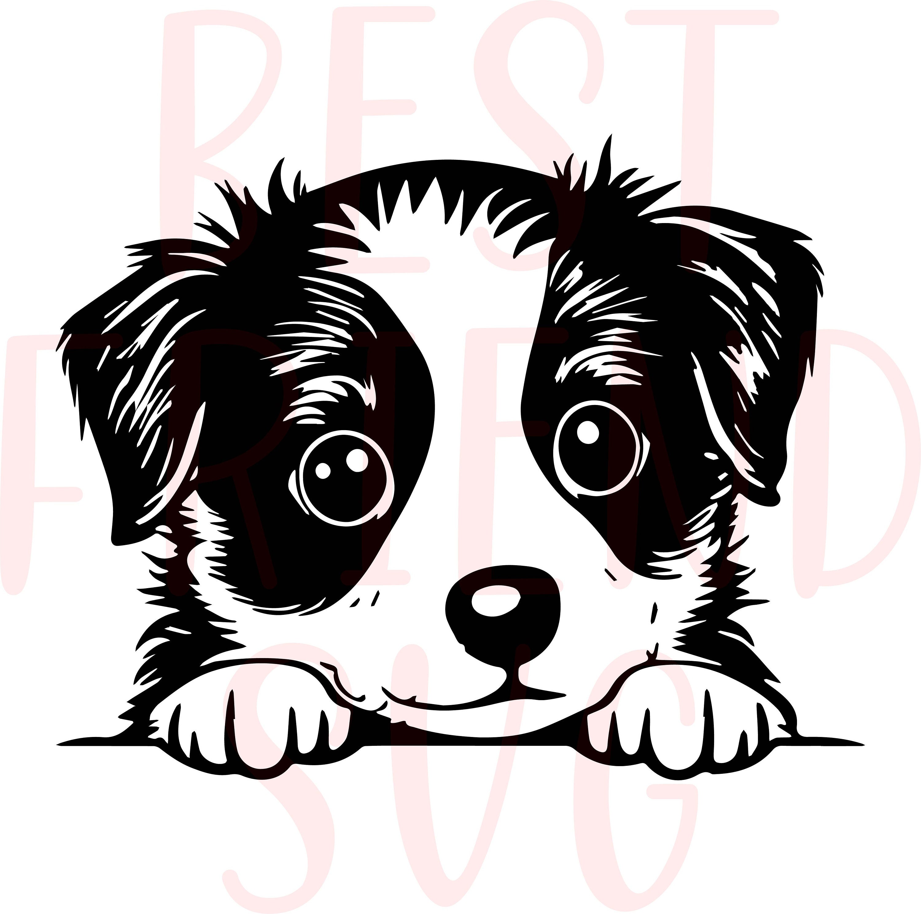 Cute Dog SVG, Cute Puppy Svg, Png, Eps, Dxf, Silhouette, Cute Dog ...