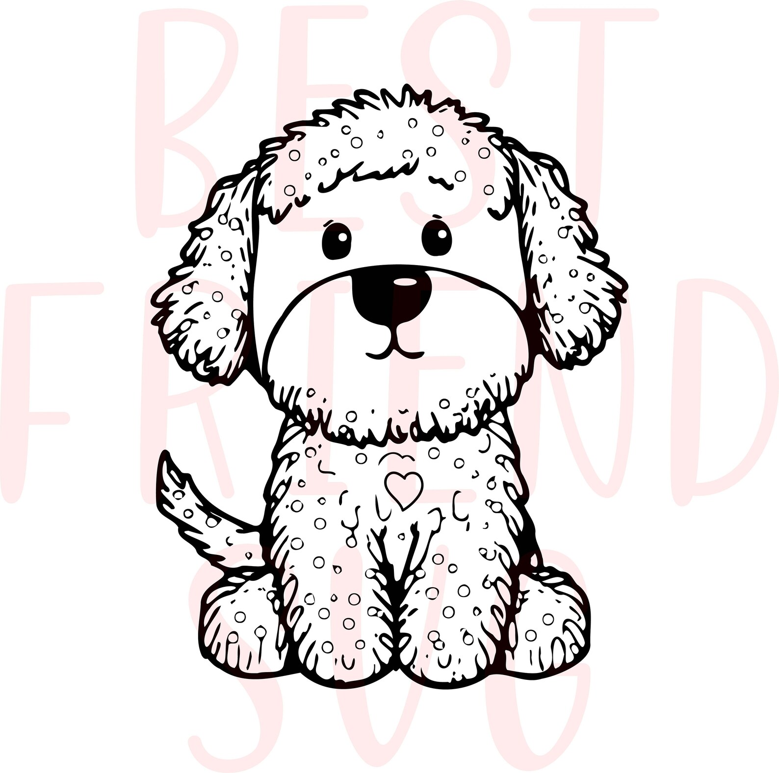 Cute Dog SVG Cute Puppy Svg Png Eps Dxf Silhouette Cute - Etsy