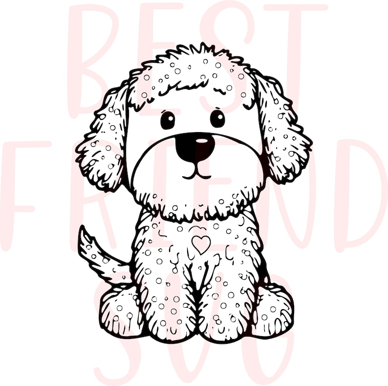 Cute Dog SVG Cute Puppy Svg Png Eps Dxf Silhouette Cute - Etsy