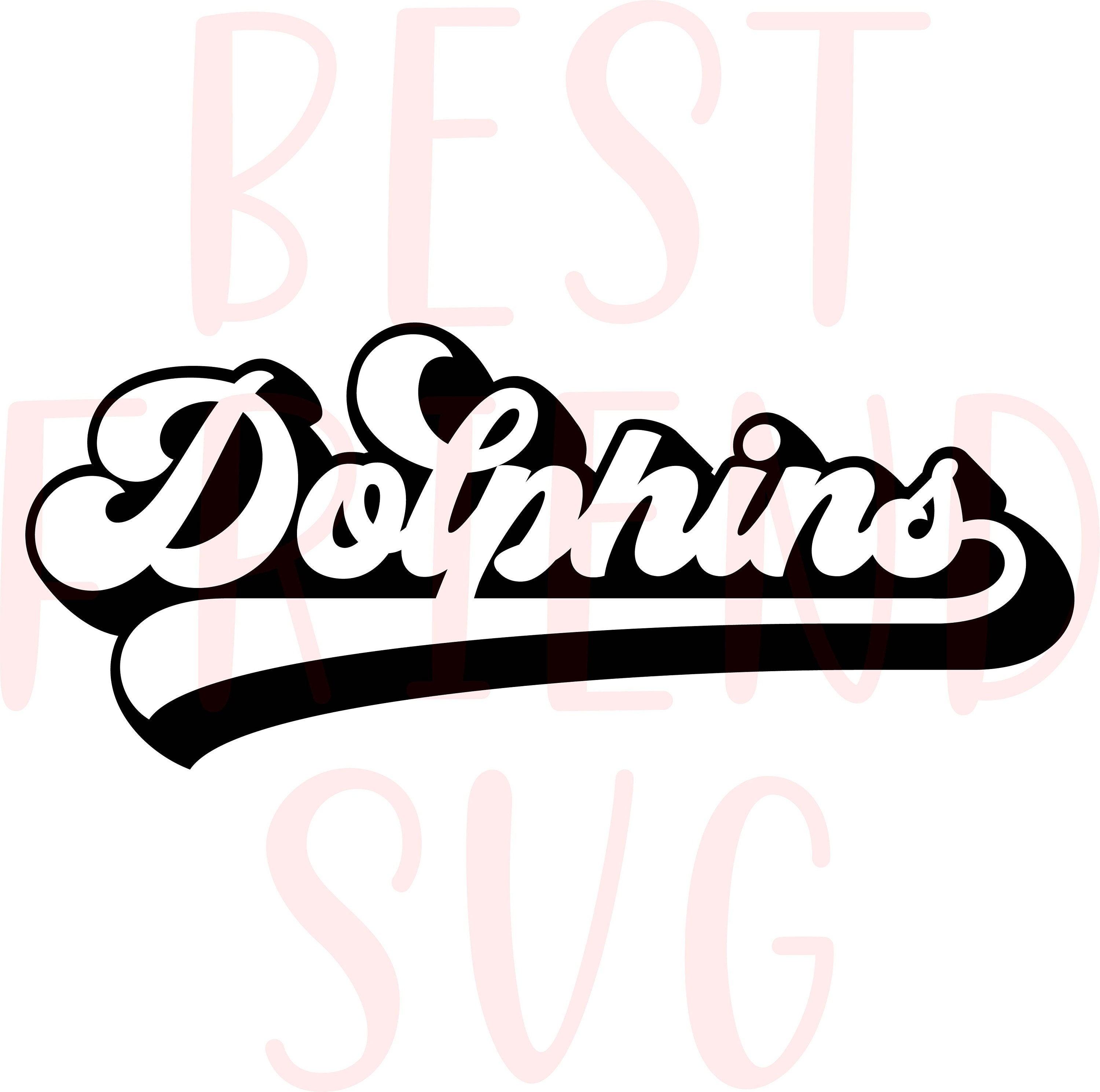 Dolphins Svg Dolphins Team Svg Dxf Png Eps Instant - Etsy