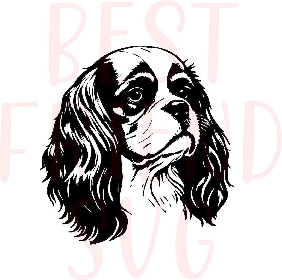 Cavalier King Charles Spaniel, Dog Svg, Instant Download, Png, Dxf, Eps ...