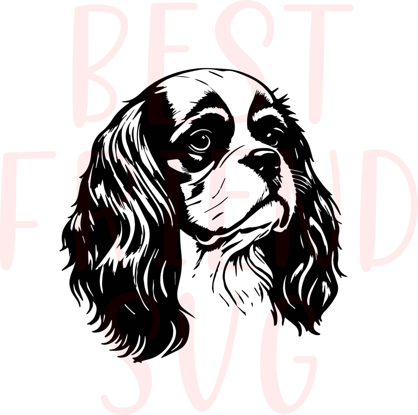 Cavalier King Charles Spaniel Dog Svg Instant Download Png - Etsy