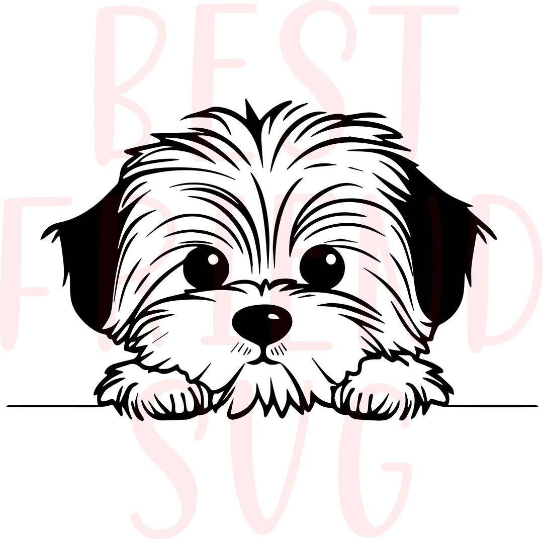 Cute Dog SVG, Cute Puppy Svg, Png, Eps, Dxf, Silhouette, Cute Dog ...