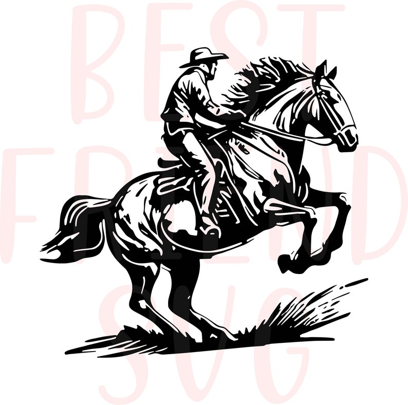 Cowboys on Horseback Svg File for Cricut and Silhouette Horse - Etsy