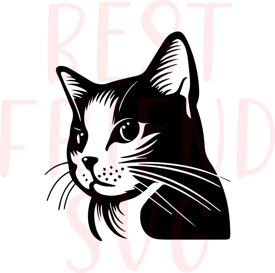 Beautiful Cat Svg File for Cricut and Silhouette Cat SVG Cat - Etsy