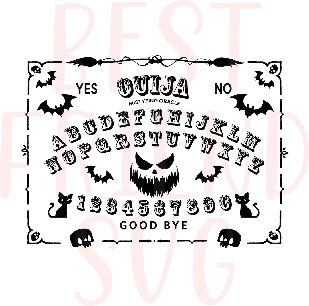 Ouija Board SVG, Ouija Spirit Board Design, Spirit Board Svg, Ouija SVG ...