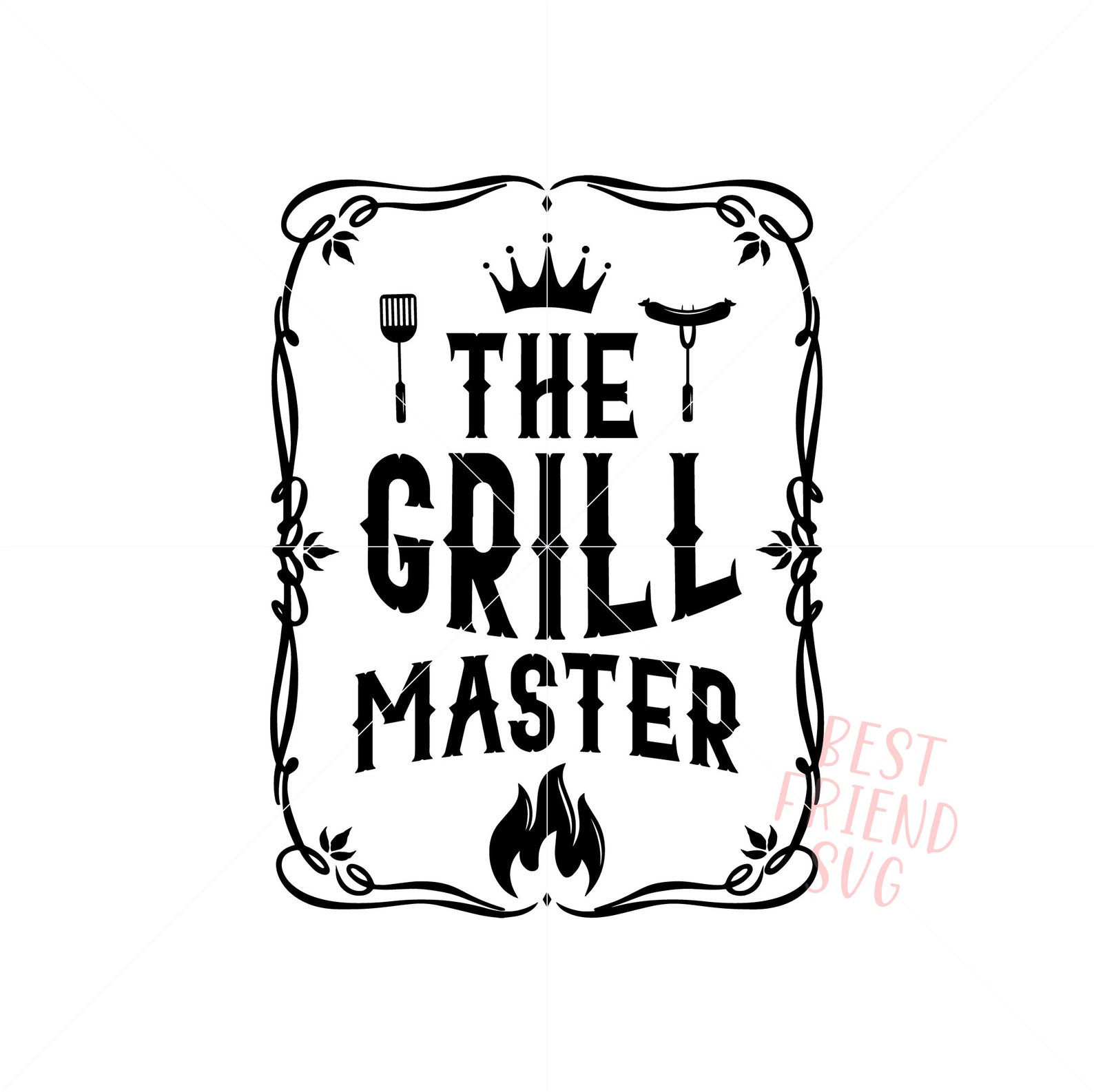 The Grill Master SVG Cut File. Father's Day Gift, Barbecue Quotes Svg ...