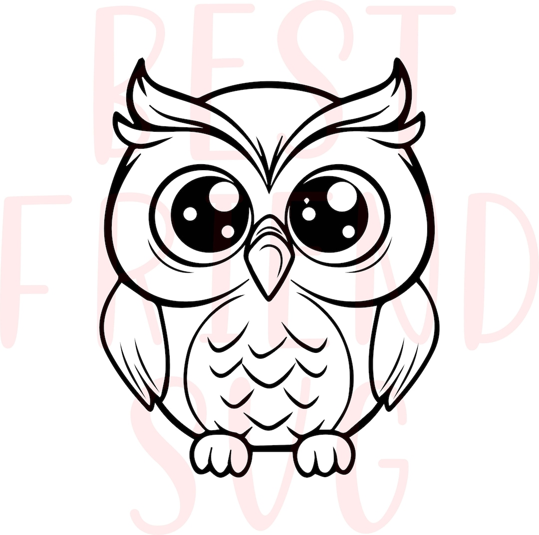 Beautiful Owl Svg File for Cricut and Silhouette, Owl SVG, Owl Head Svg ...