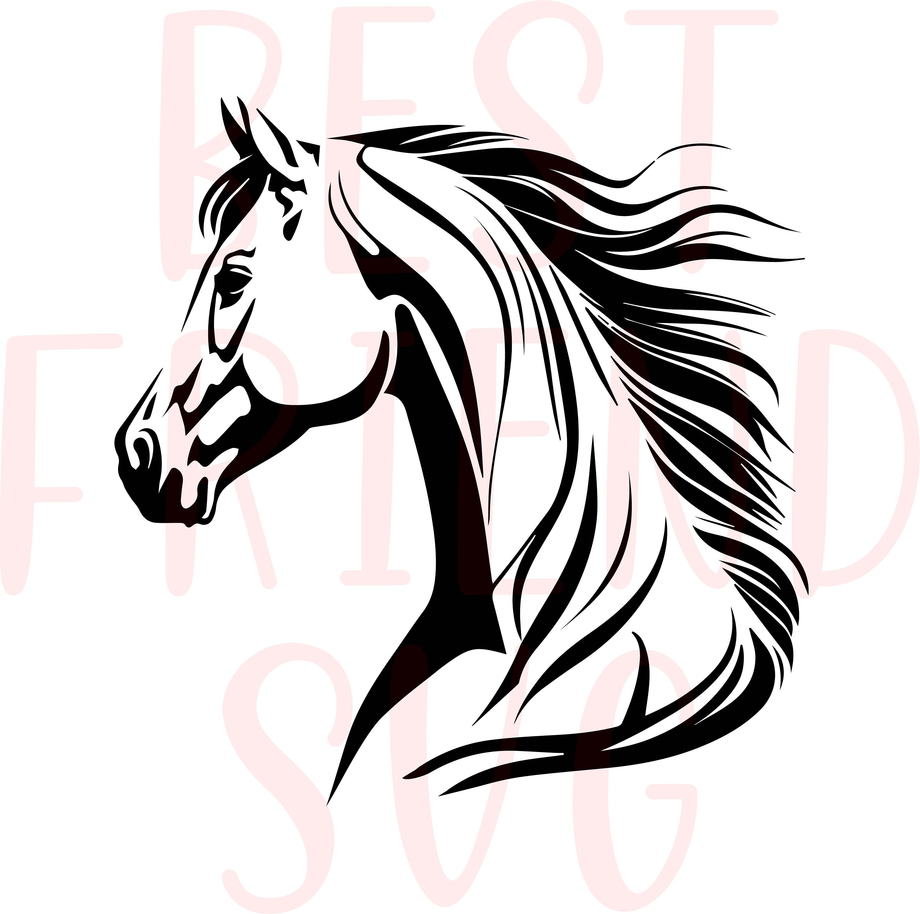 Beautiful Horse Svg File for Cricut and Silhouette Horse SVG - Etsy