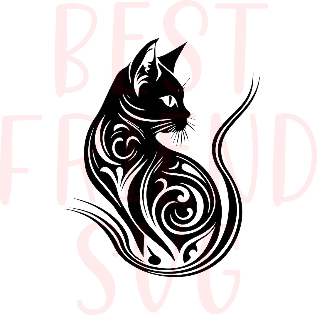 Beautiful Cat Svg File for Cricut and Silhouette, Cat SVG, Cat Head Svg ...