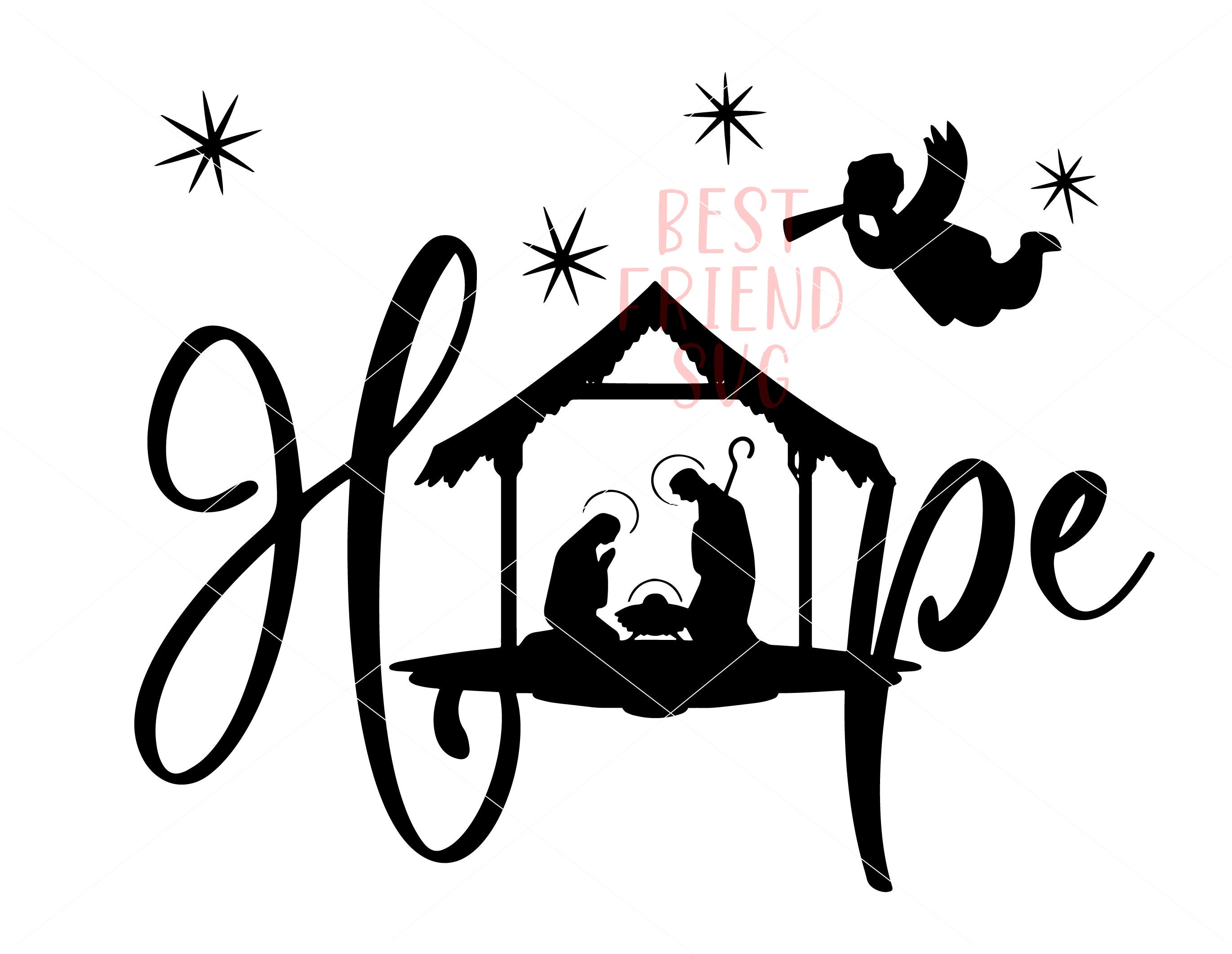 Hope SVG Cut File, Commercial Use, Instant Download, Printable Vector ...