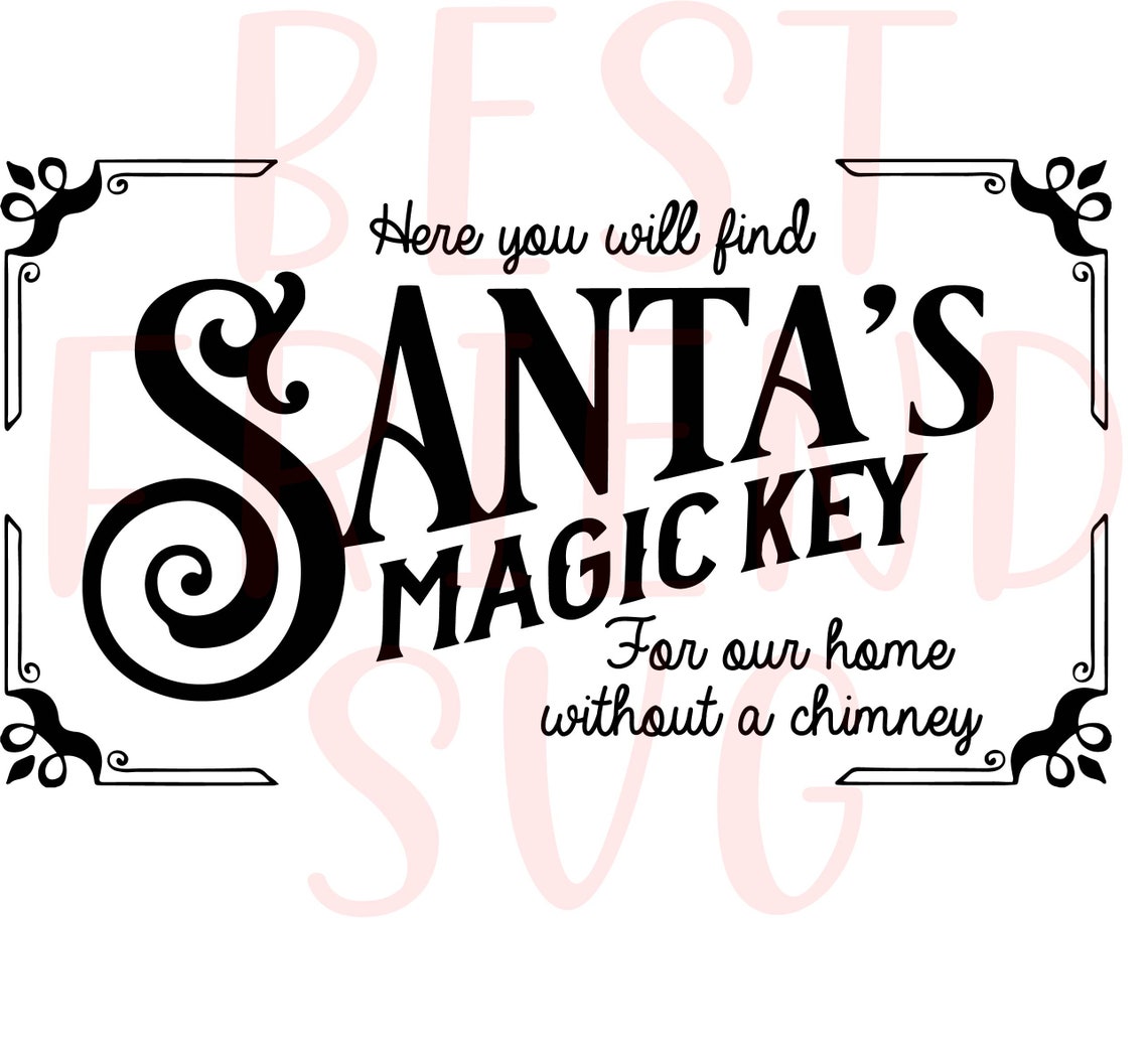 Magic Key SVG Santa Svg Christmas Svg Santa Magic Key | Etsy