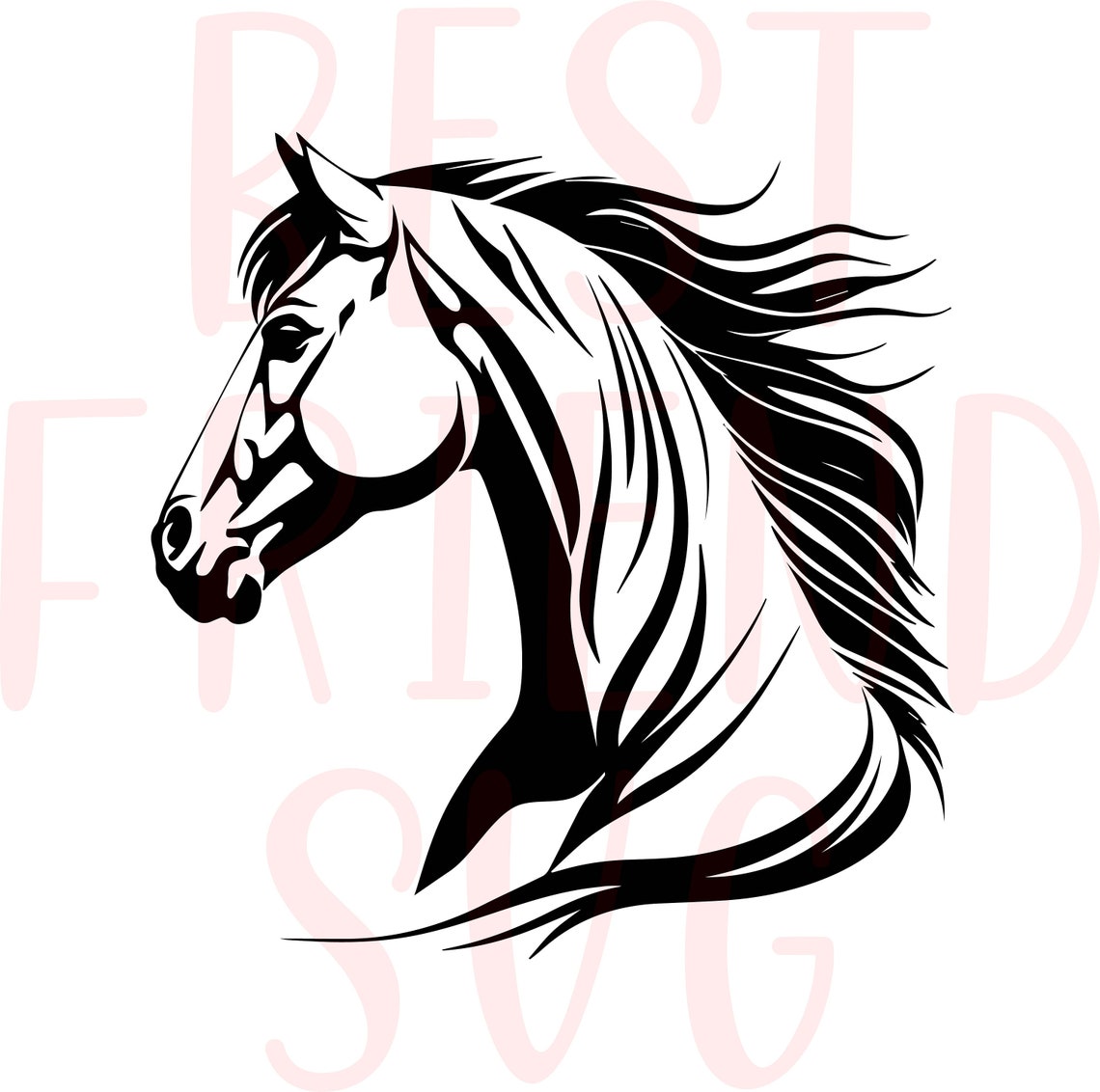 Beautiful Horse Svg File for Cricut and Silhouette Horse SVG - Etsy