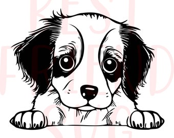 Cute Dog Svg, Cute Puppy Svg Png Eps Dxf, Silhouette, Cute Dog Clipart ...