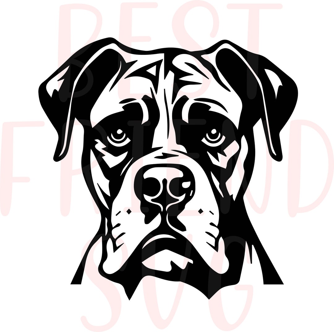 Beautiful Dog Boxer Svg File for Cricut and Silhouette, Boxer SVG ...